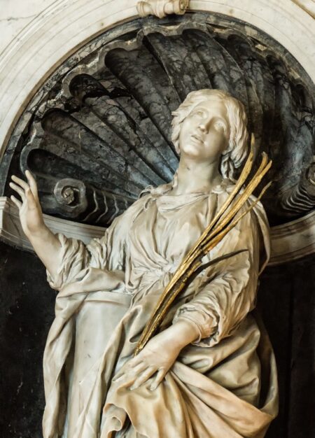 Santa Bibiana Rome - met een 'verborgen' beeld van Bernini