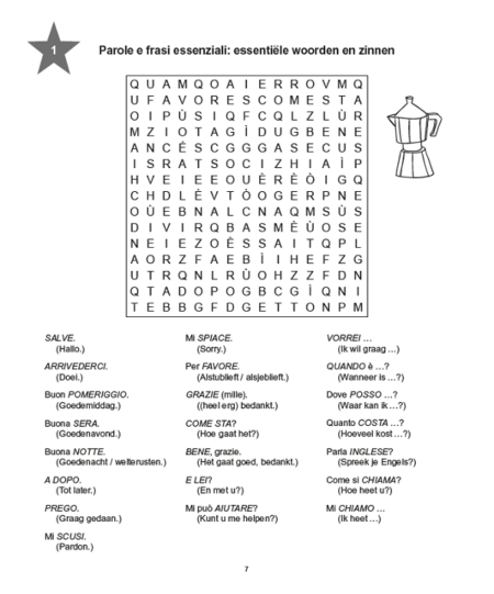 Woordzoeker Italiaans – een leuke manier om woorden te leren
