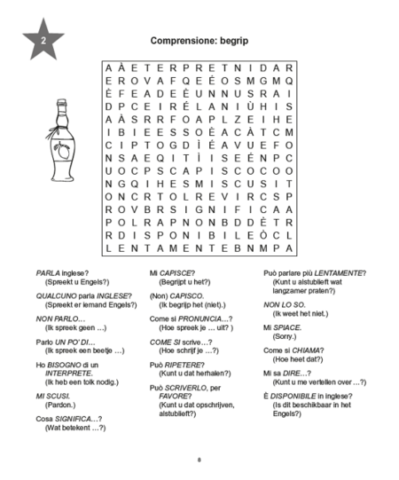 Woordzoeker Italiaans – een leuke manier om woorden te leren