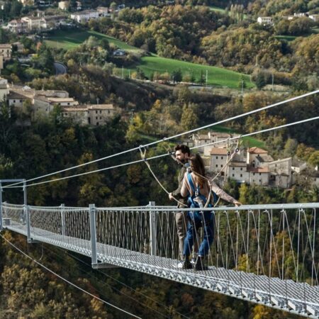 Ponte Tibetano di Sellano – spectaculaire hangbrug in Umbrië