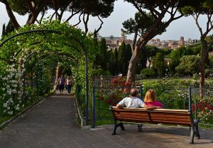 De Roseto Comunale - rozentuin - op de Aventijn in Rome